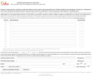 Declaration of Intent (DOI)